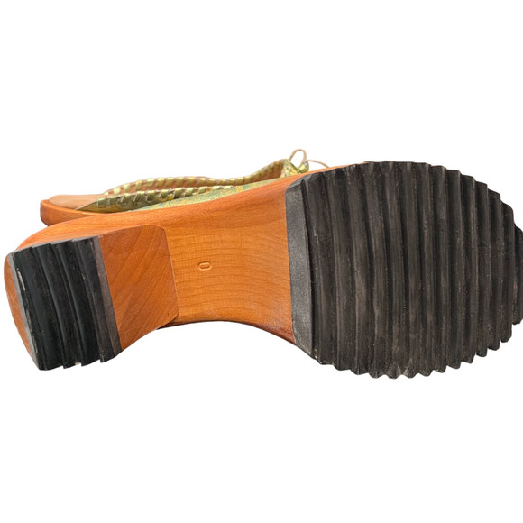 Free People | Shoes | Jim Barnier Wooden Heel Clog Platform Sandals ...